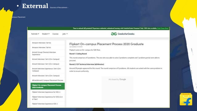 Recruitment & Selection Practices of Flipkart | PPTX | Job Search | Careers