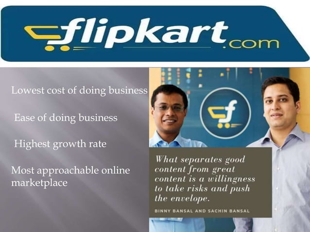 Flipkart | PPTX | Business | Business and Finance