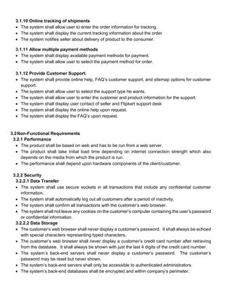 Flipkart Software requirements specification SRS | PDF