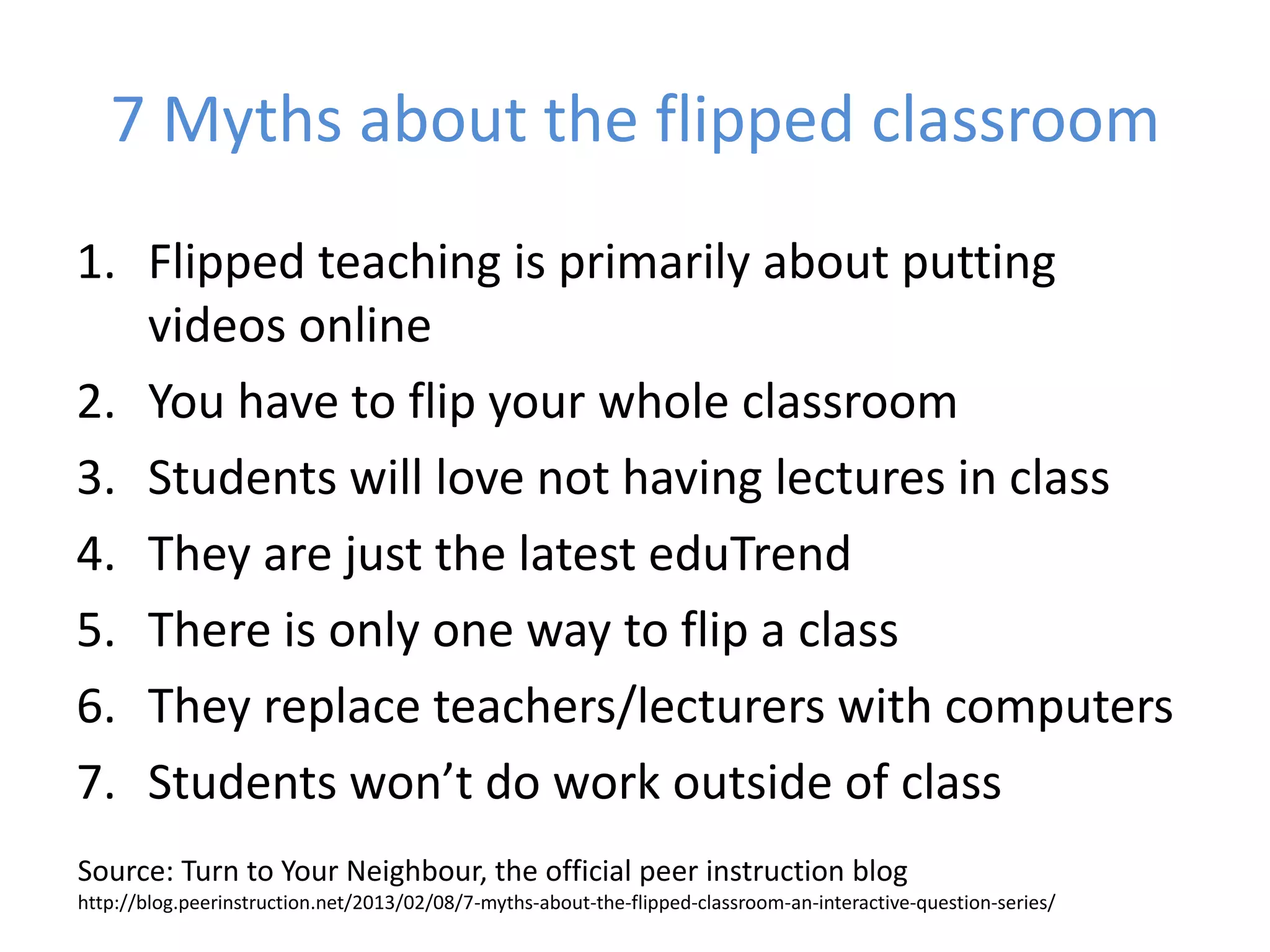 The Flipped Classroom | PPTX