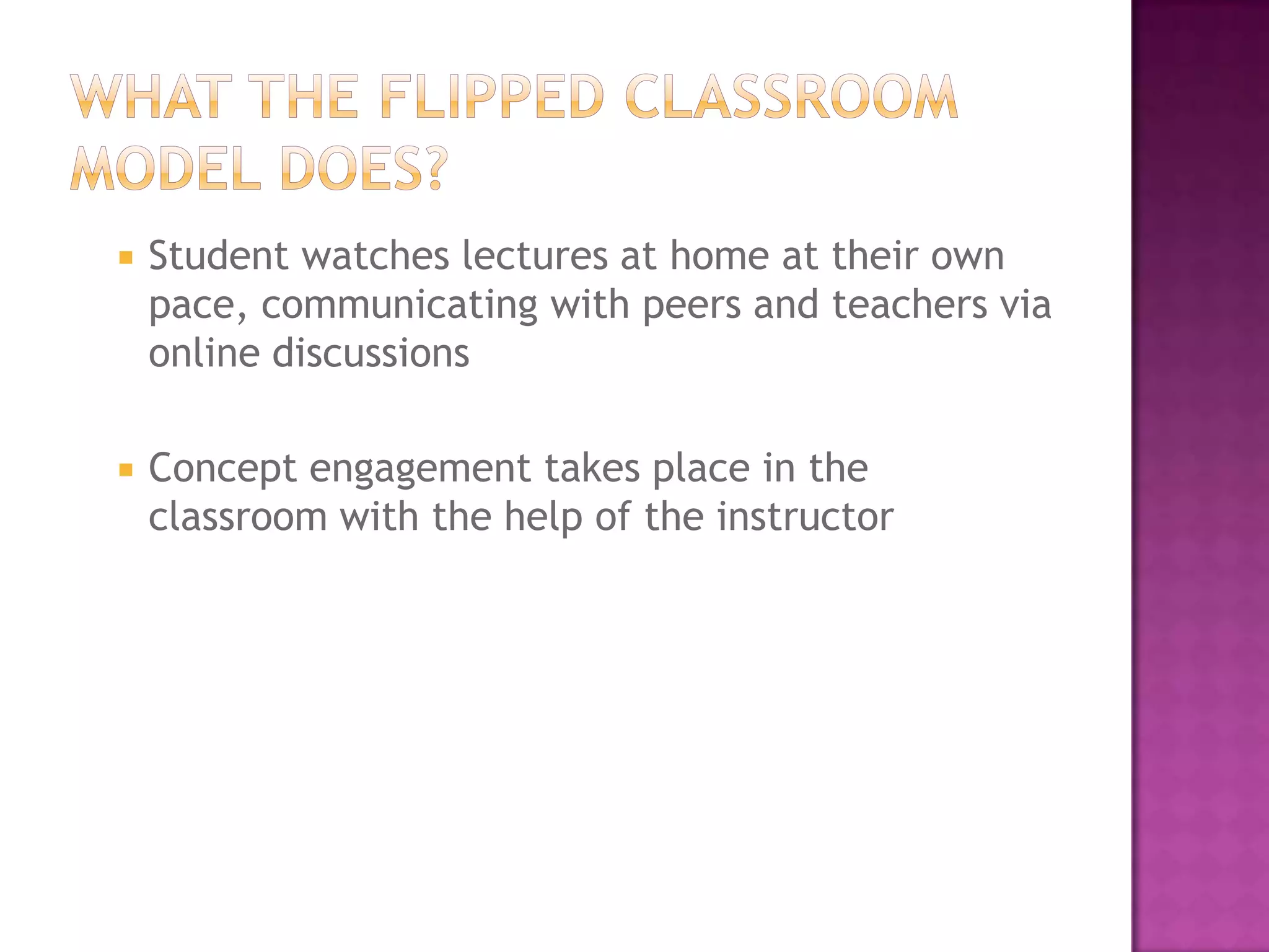 Flipped classroom | PPT