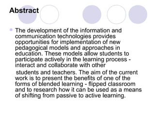 Flipped classroom | PPT