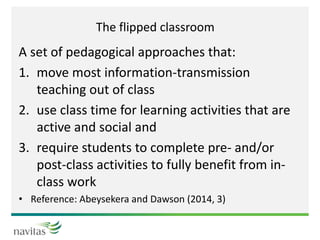 Want to get the most out of class time? Flip it! | PPTX