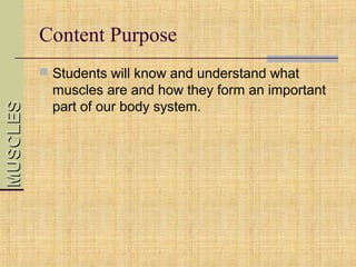 Flipped Classroom - Muscles | PPT