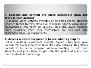 Flipped classroom and blended learning | PPTX