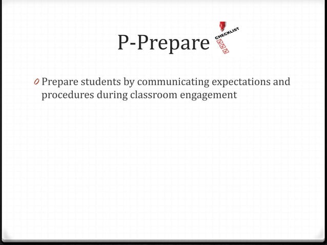 Flipped classroom breakdown model