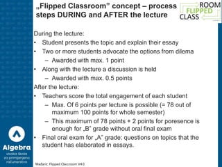 Flipped classroom for "Algebra" High School, Zagreb, Croatia | PPT