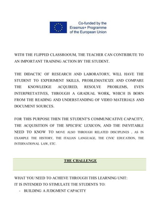 Flipped classroom learning unit | PDF