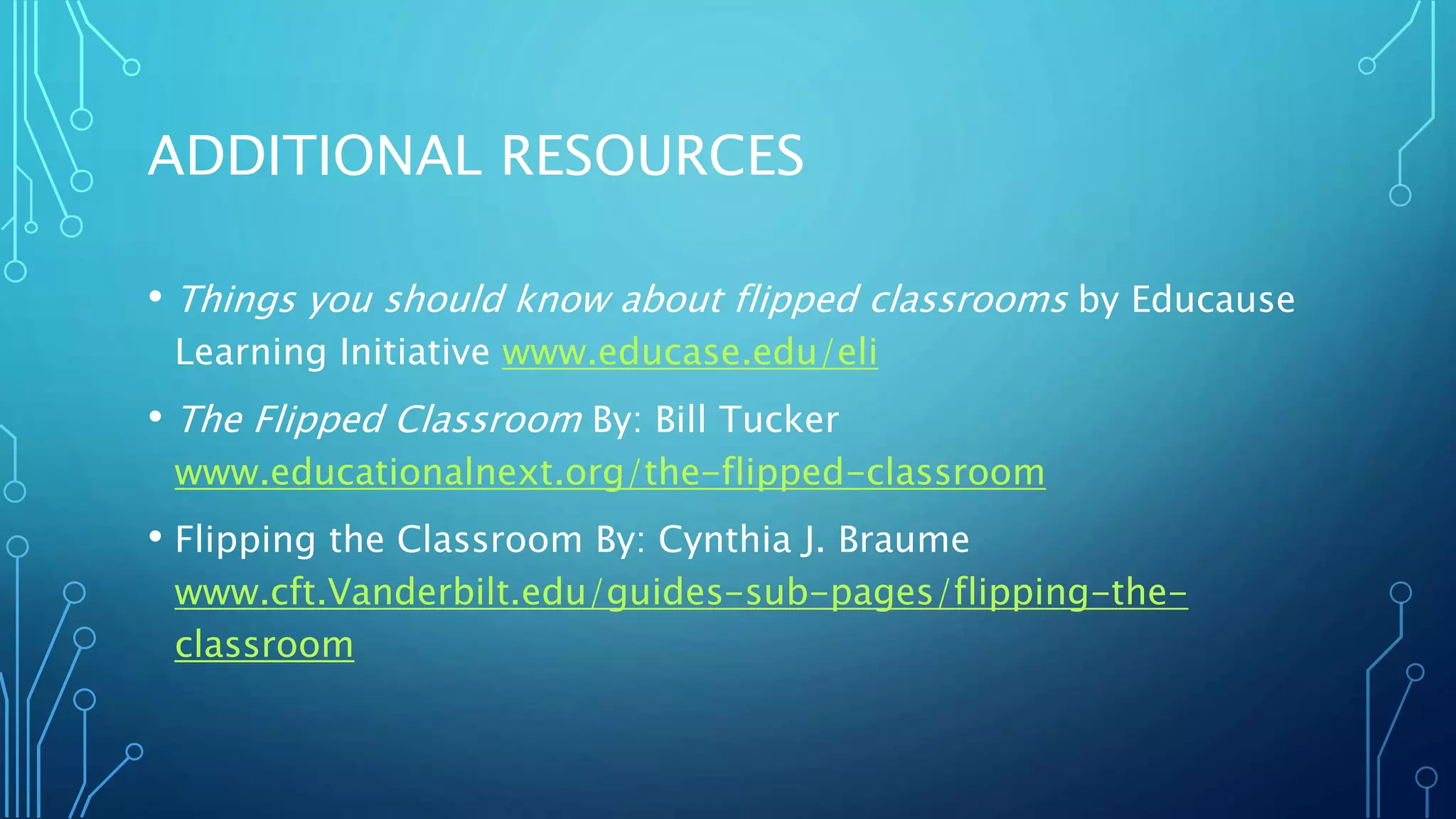 Flipped classroom presentation | PPTX