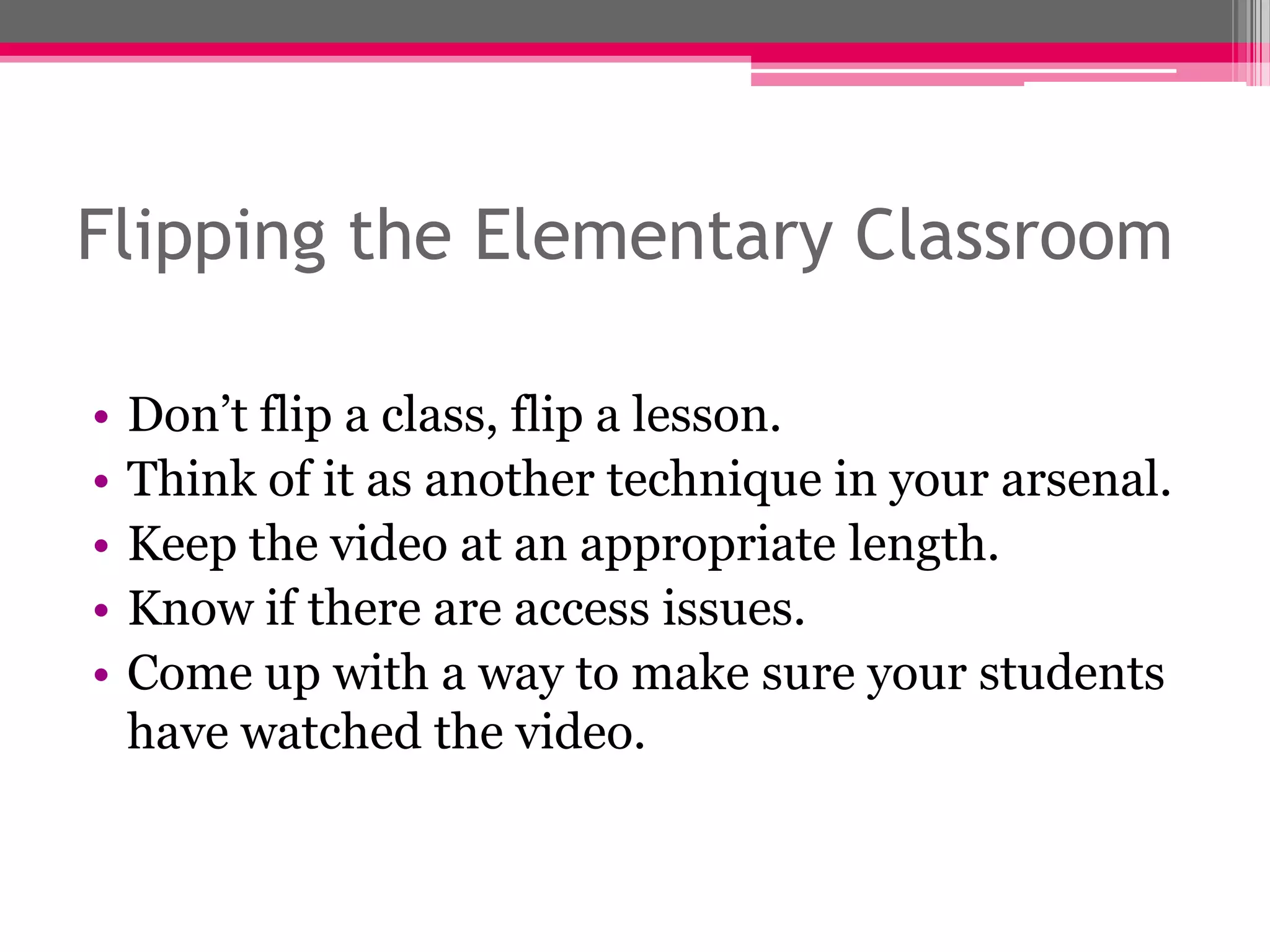 Flipped classrooms | PPT