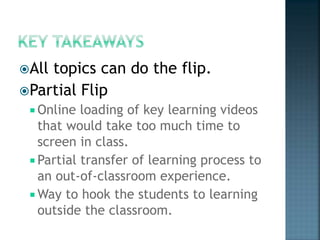 Flipped classroom sharing critter33 | PPT