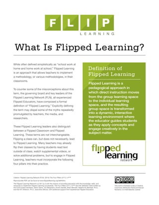 Flipped learning | PDF