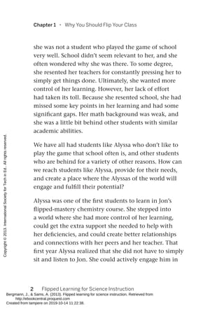 Flipped learning(chapter 1) | PDF