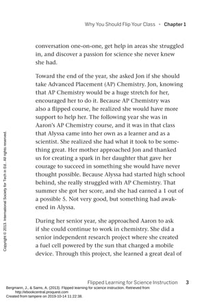 Flipped learning(chapter 1) | PDF