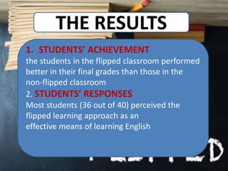 Flipped learning in english | PPTX