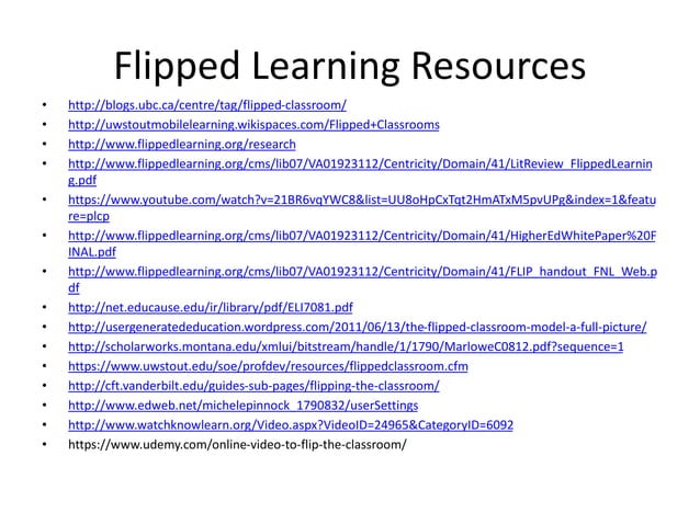 Flipped learning intro | PPT