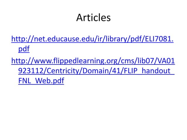 Flipped learning intro | PPT