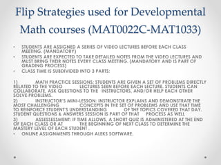 Flipped learning mathematics part i | PPTX