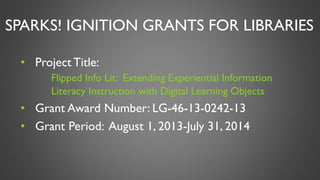 Flipped library instruction | PPT