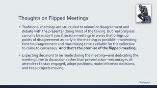 Flipped Meetings | PPTX