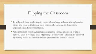 Flipping a classroom | PPT