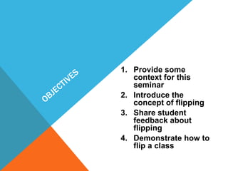Flipping the classroom | PPT