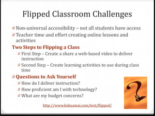 EDSU 534 Flipping the Classroom | PPTX | Educational Assessment | Education