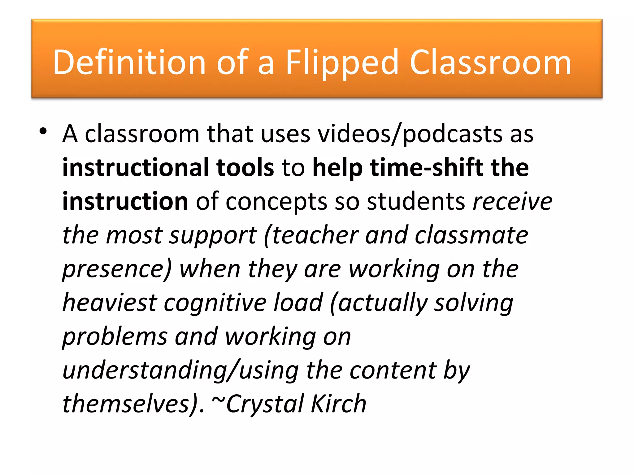 Flipping y our classroom | PPT