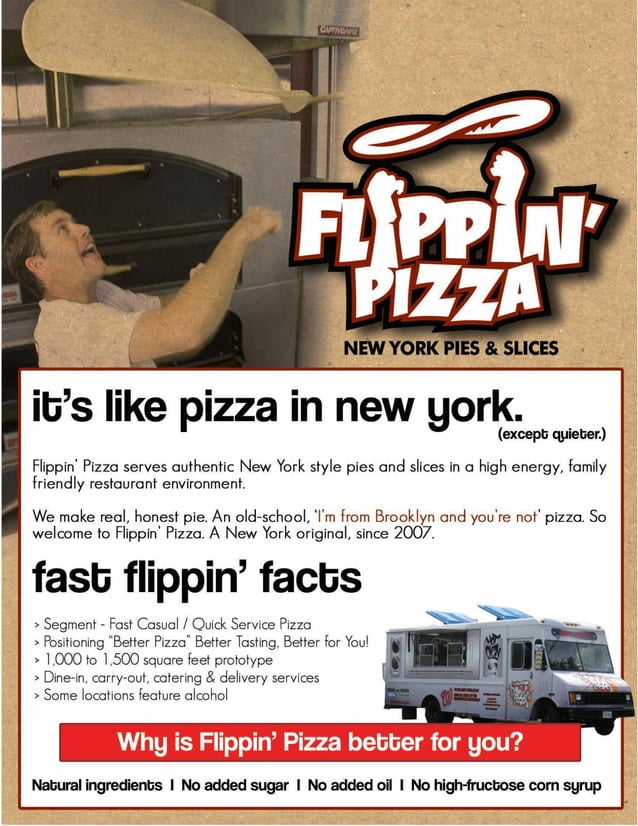 Flippin Pizza E Brochure | PDF