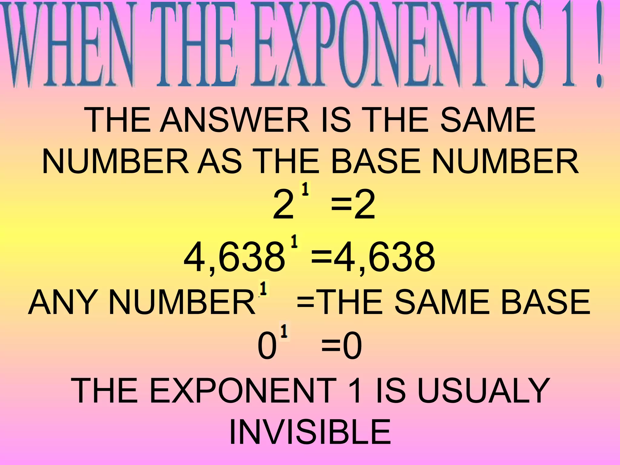 exponents and power | PPT
