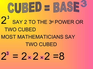 exponents and power | PPT
