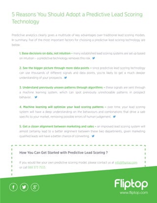 Guide to Predictive Lead Scoring | PDF