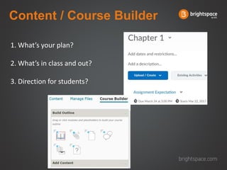 Flip your Classroom with Brightspace | PPT