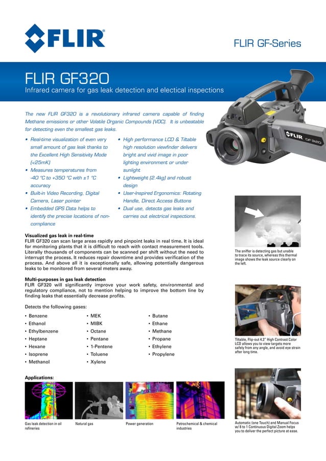 FLIR GF320 Infrared Camera from Supreme Technology - Datasheet Manual ...