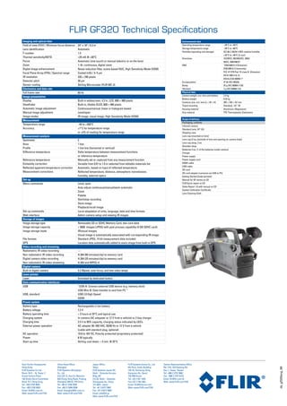 FLIR GF320 Infrared Camera from Supreme Technology - Datasheet Manual | PDF