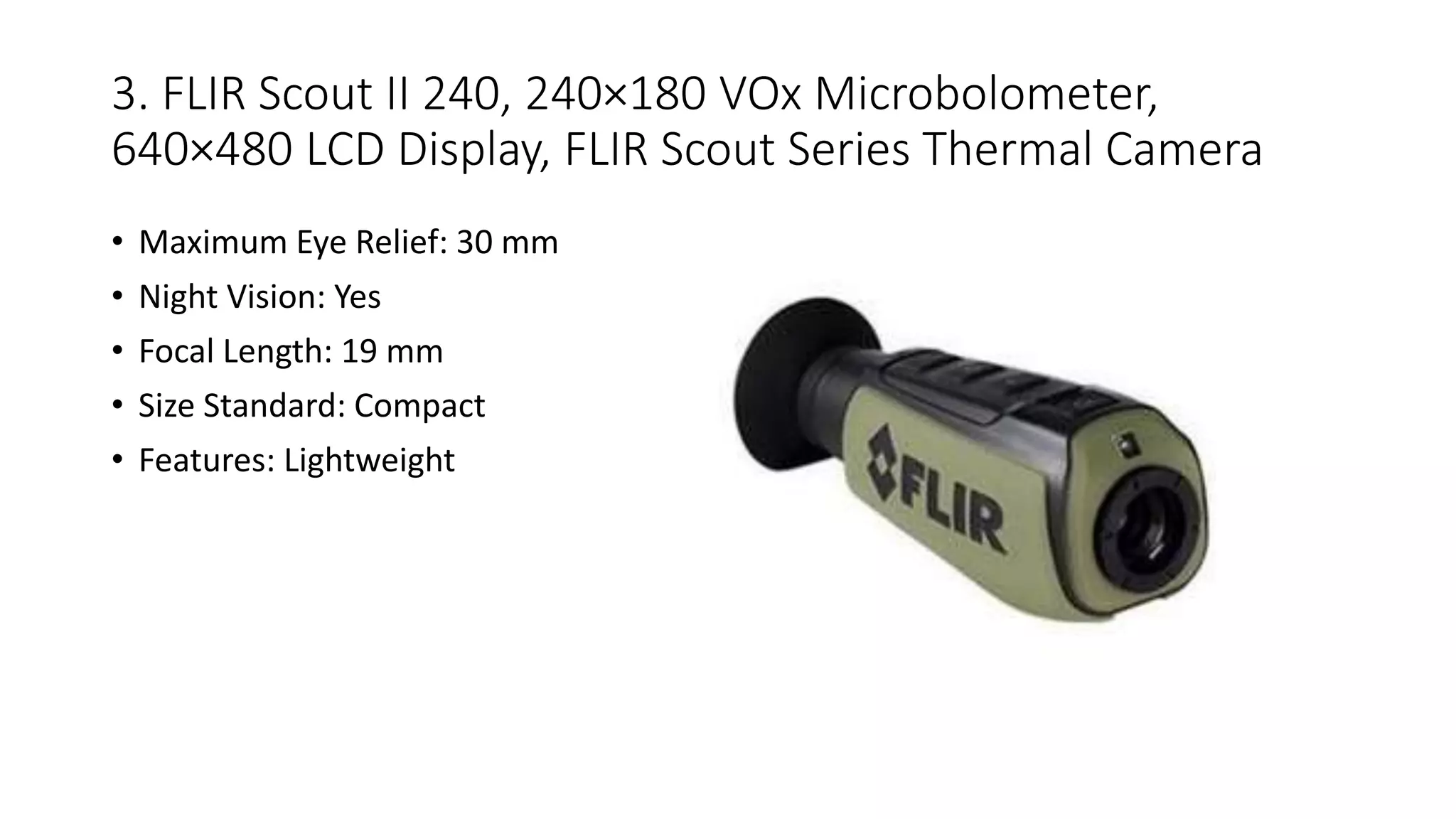 FLIR TG165 VS Seek Thermal SEEK-RT-ABAX VS FLIR Scout II 240 VS FLIR E6 ...