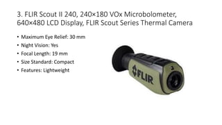 FLIR TG165 VS Seek Thermal SEEK-RT-ABAX VS FLIR Scout II 240 VS FLIR E6 VS FLIR E8 Thermal ...