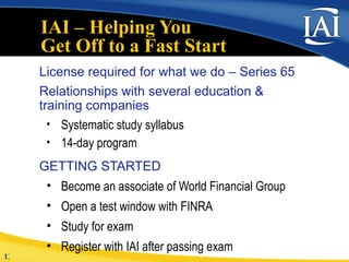 IAI Business Presentation | PPT