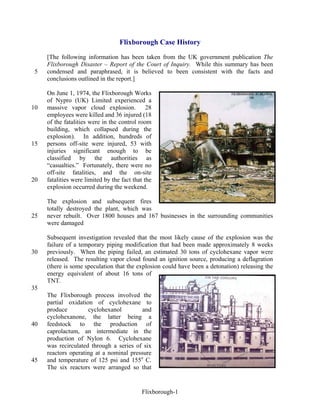 Flixborough case-history 0 | PDF