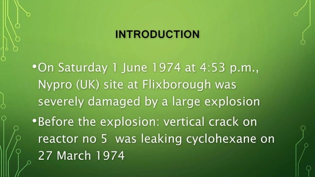 Flixborough Disaster slide | PPTX