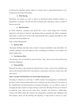 Factors Impacting Customs Risk Management Effectiveness: A case study ...