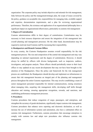 Factors Impacting Customs Risk Management Effectiveness: A case study ...