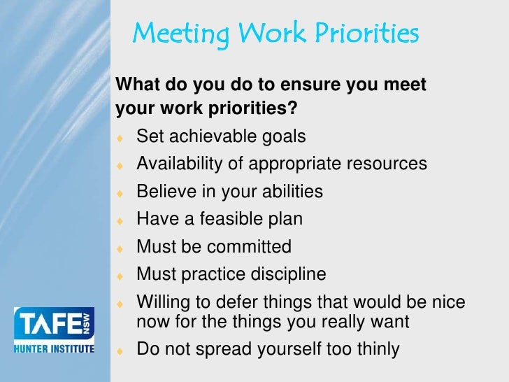 Flm develop work priorities