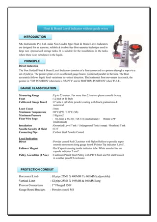Float & Board Level Gauge without Guide Wires | PDF