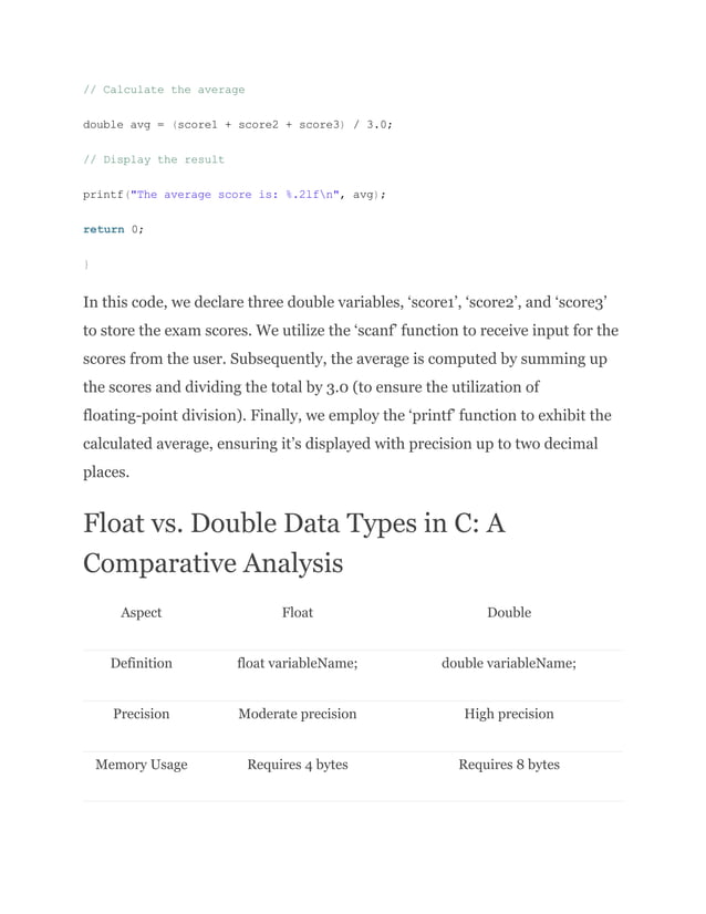 Float Data Type in C.pdf