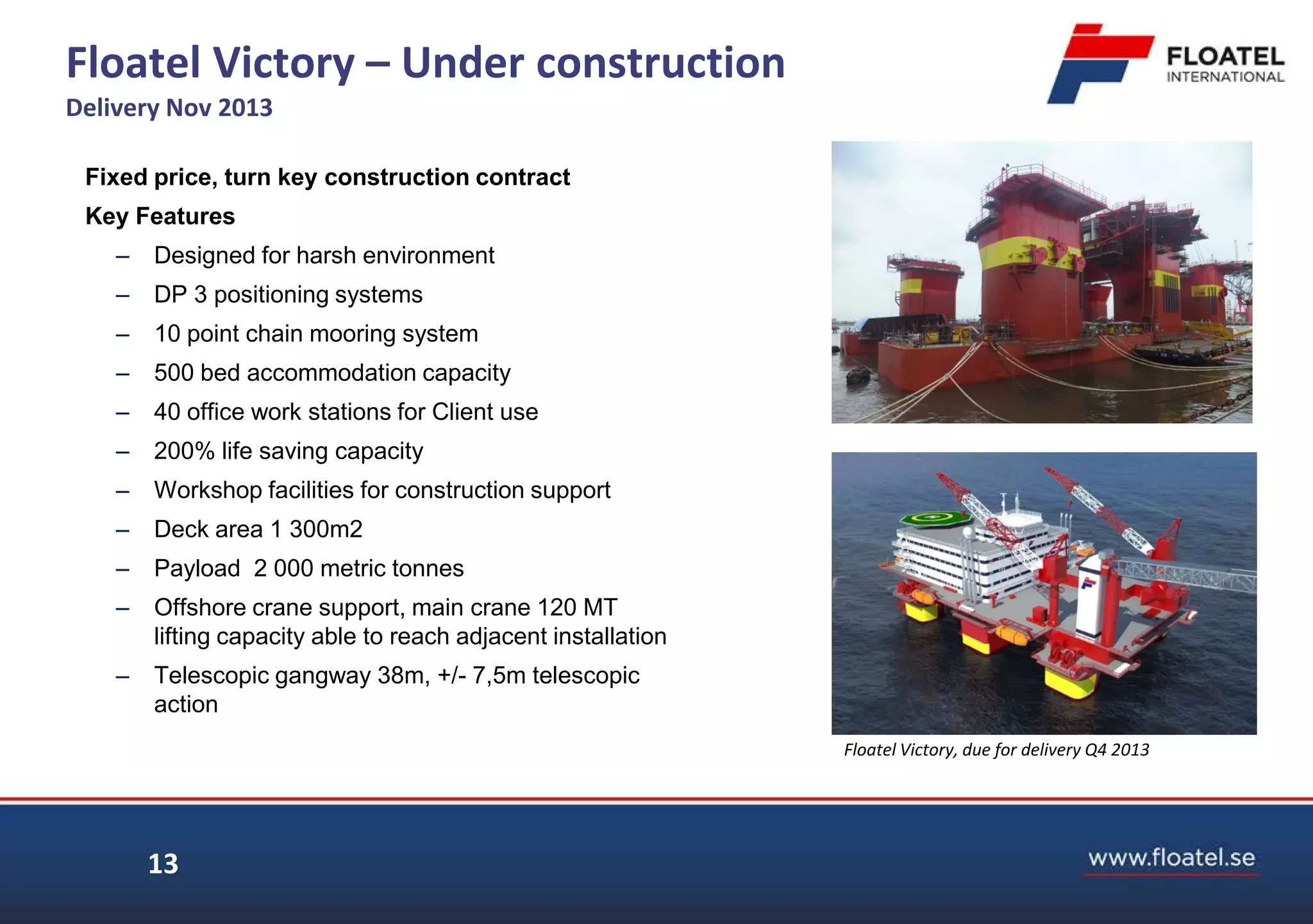 Floatel International February 2013 presentation | PDF