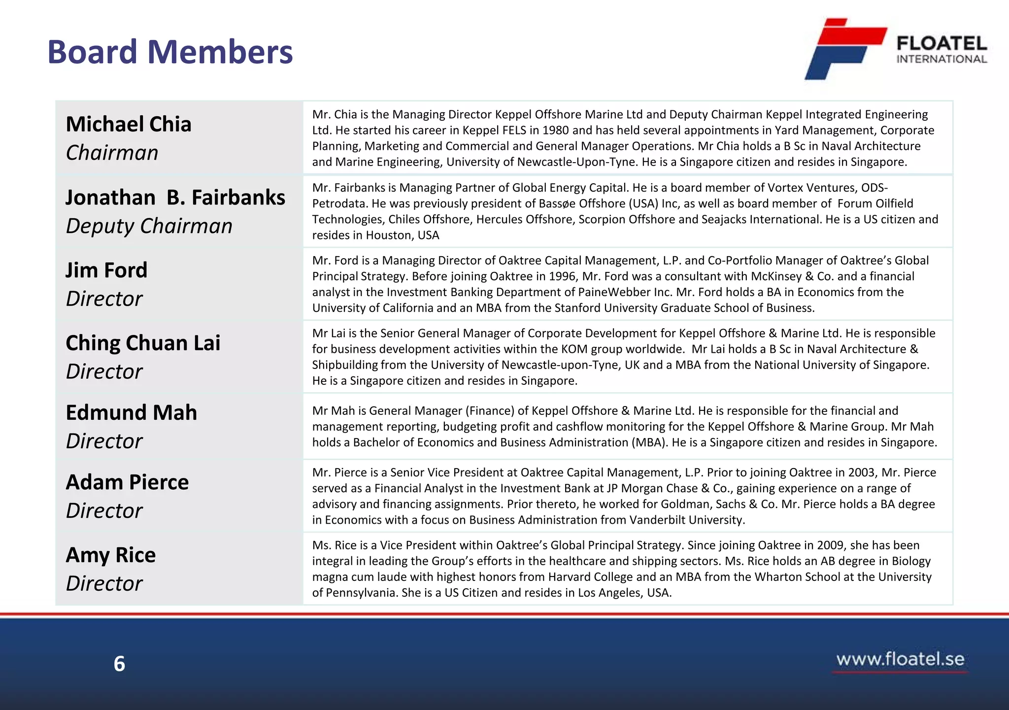 Floatel International February 2013 presentation | PPT