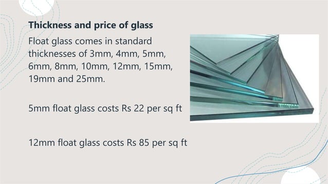 Float glass | PPTX | Science