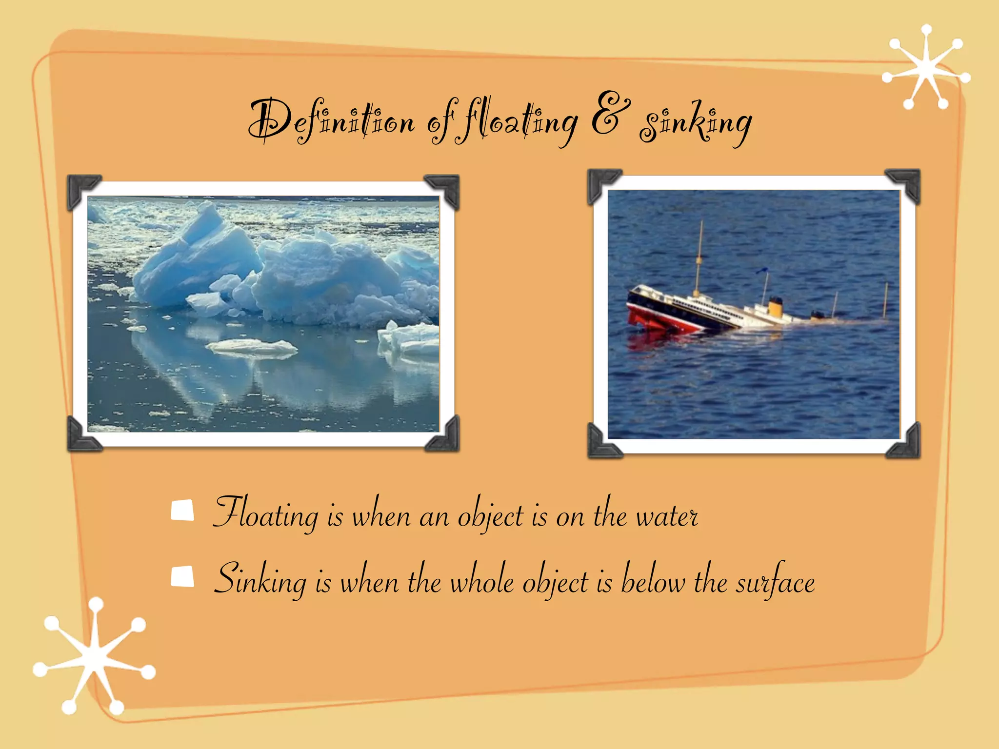 Floating and Sinking | KEY