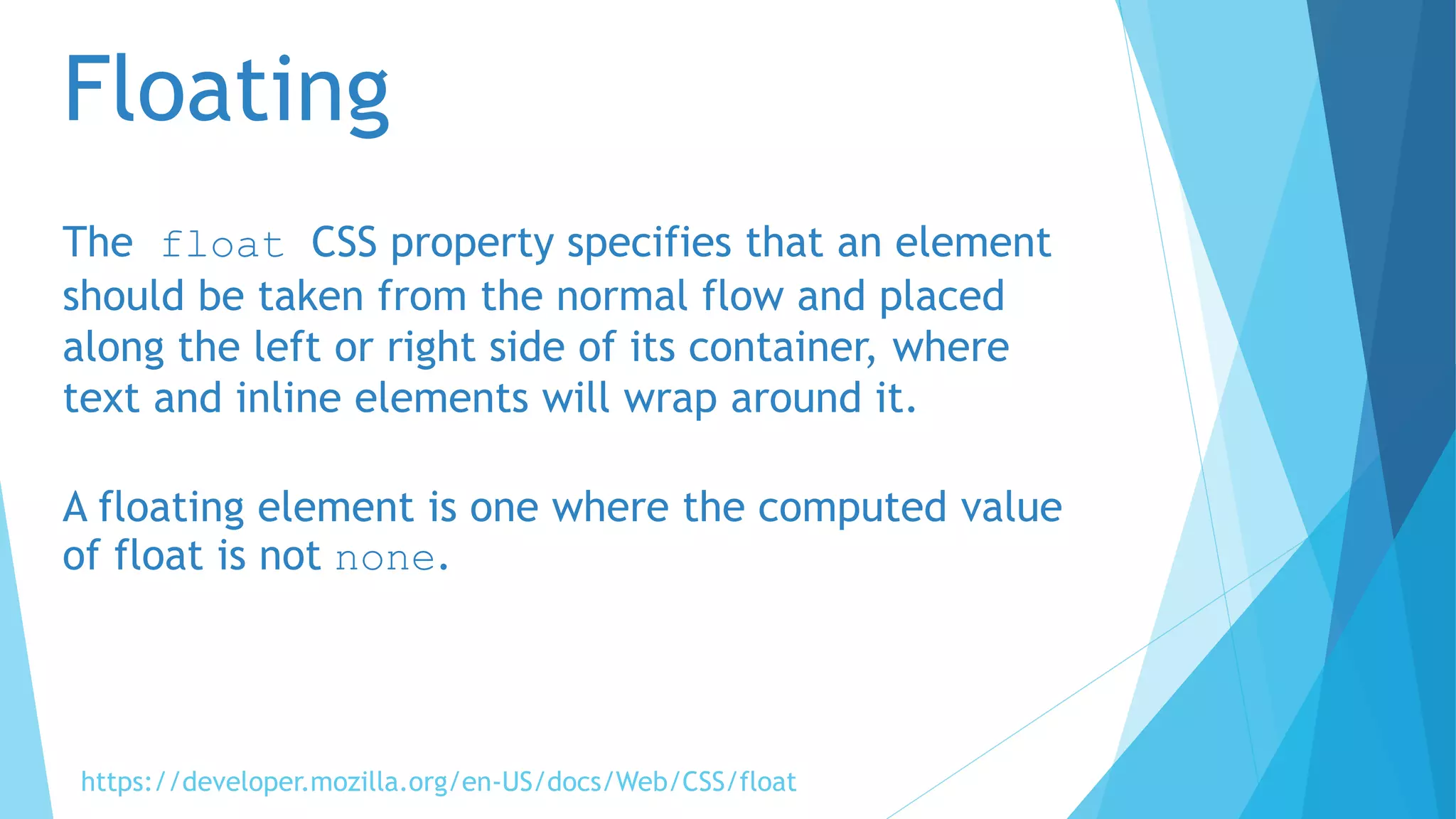 Floating | PPT